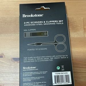 Brookstone | Grooming | Nwt Brownstone 2 Piece Clipper And Scissor Set ...